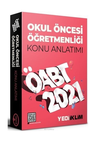 Yediiklim Yayınları 2021 ÖABT Okul Öncesi Öğretmenliği Konu Anlatımı