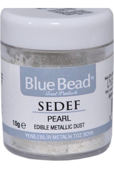 Blue Bead 10 gr Sedef Yenilebilir Sim Boya Blue Bead 10 gr Sedef Yenilebilir Sim Boya