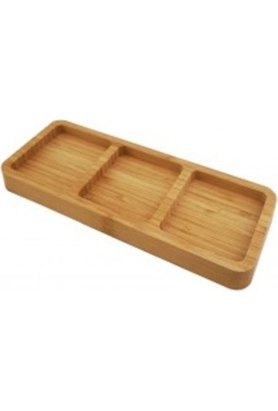 Paçi Bambu 3'lü Çerez & Kahvaltı Servis Tabağı Paçi Bambu 3'lü Çerez & Kahvaltı Servis Tabağı