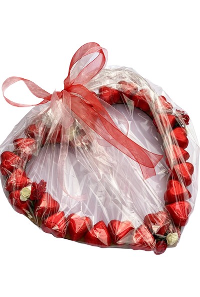 Gondol Çikolata Sevgiliye Aşk Dolu Kalp Çikolata