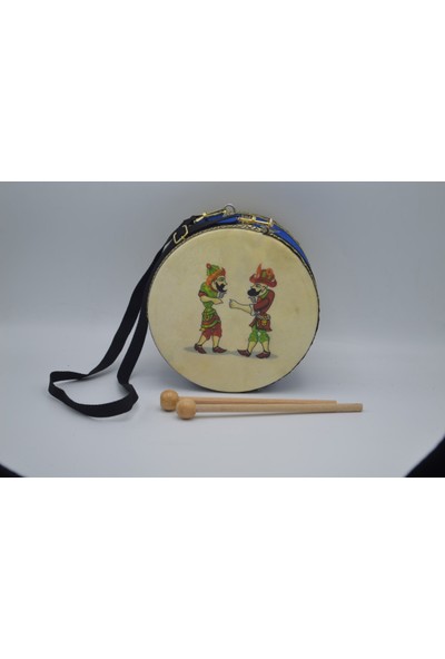 Bak Sepete Çocuk Davulu Hacivat Karagöz Baskılı Bak Sepete Çocuk Davulu Hacivat Karagöz Baskılı