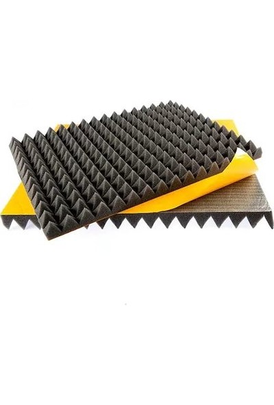 Türkeli Ses Yalıtım Akustik Piramit Süngeri 40 mm Kendinden Yapışkanlı