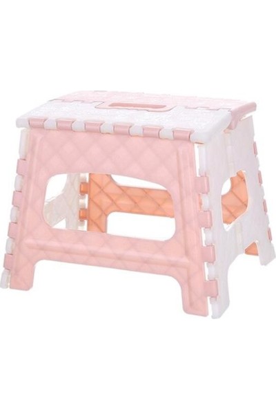 Yukka Pembe Plastik Katlanır Tabure