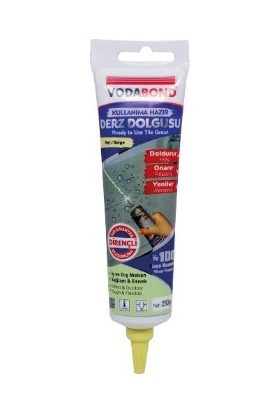 Vodabond Kullanıma Hazır Derz Dolgu 250GR Bej