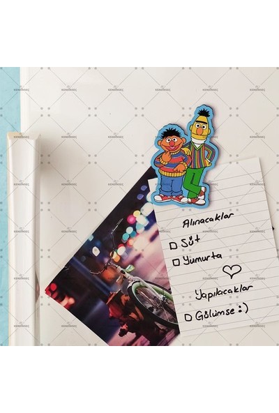 Hipder Susam Sokağı Edi Büdü Ahşap Baskılı Ahşap Magnet Hipder Susam Sokağı Edi Büdü Ahşap Baskılı Ahşap Magnet