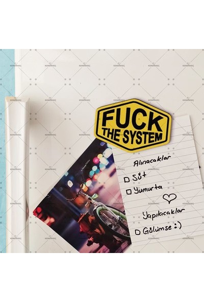 Hipder F.. The System Baskılı Ahşap Magnet