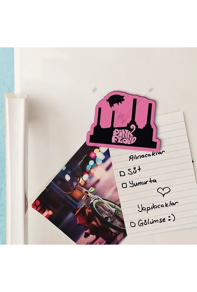 Hipder Pink Floyd Animals Baskılı Ahşap Magnet