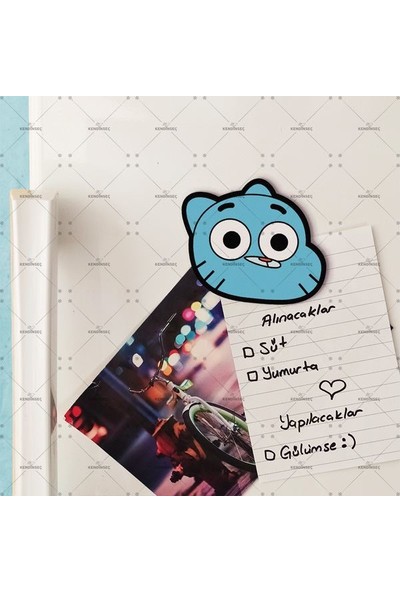 Hipder Gumball Baskılı Ahşap Magnet