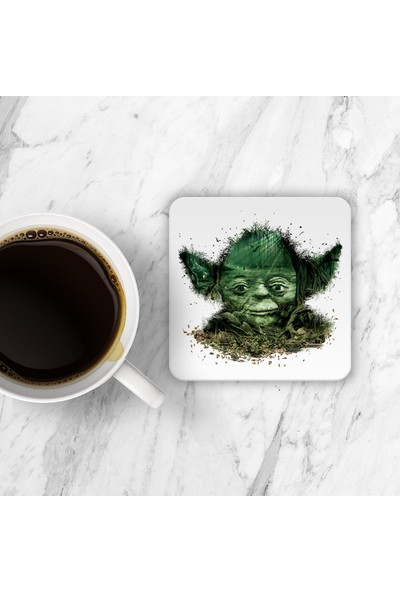 Horizon Baskı Star Wars Master Yoda 4'lü Adf Bardak Altlığı Horizon Baskı Star Wars Master Yoda 4'lü Adf Bardak Altlığı