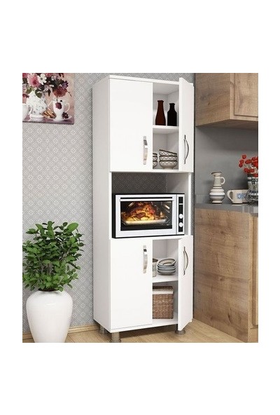 Homegallery Çok Amaçlı Mutfak Dolabı Mikrodalga Fırın/Mini Fırın Dolabı %100 Mdf Homegallery Çok Amaçlı Mutfak Dolabı Mikrodalga Fırın/Mini Fırın Dolabı %100 Mdf