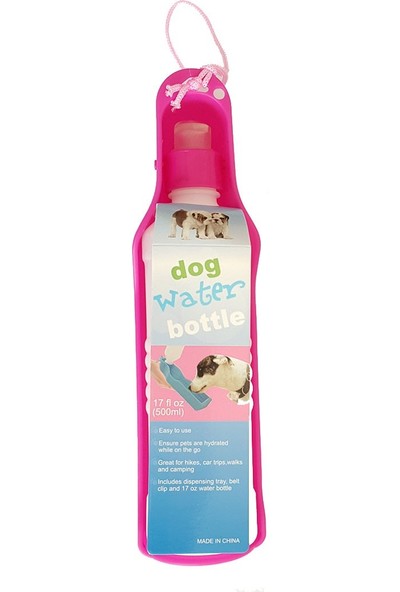 Mixpet Seyahat Su Kabı Kedi ve Köpek Portatif Suluk 500 ml