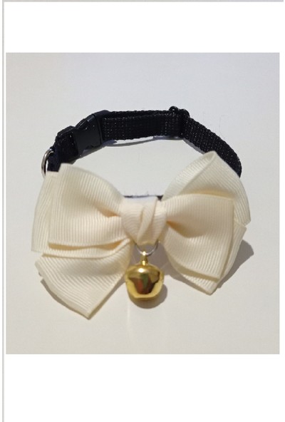 Muca Papyonlu Kedi Boyun Tasması Siyah Altın