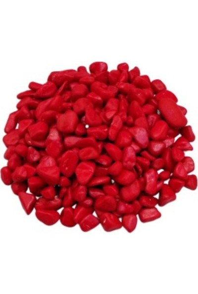 minikbahçem Minikbahcem Kırmızı Çakıl Taşı 500 gr