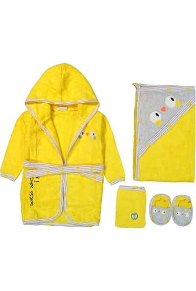 Miniworld Chick Unisex Bebek Bornoz Seti Miniworld Chick Unisex Bebek Bornoz Seti