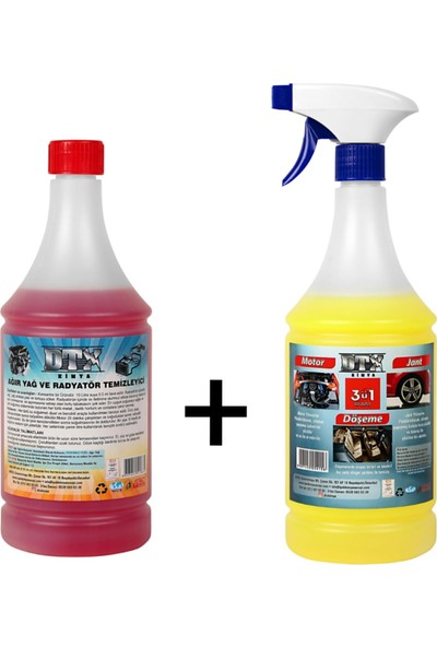 Dtx Kimya Oto Kalorifer ve Petek Temizleme Ilacı 1 Lt (Motor Jant Döşeme Ilacı 1 Lt Ikinci Ürün %50 ) Dtx Kimya Oto Kalorifer ve Petek Temizleme Ilacı 1 Lt (Motor Jant Döşeme Ilacı 1 Lt Ikinci Ürün %50 )