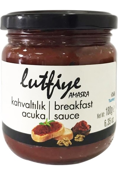 Lütfiye Lutfiye Doğal Kahvaltılık Acuka 180 Gr. Lütfiye Lutfiye Doğal Kahvaltılık Acuka 180 Gr.