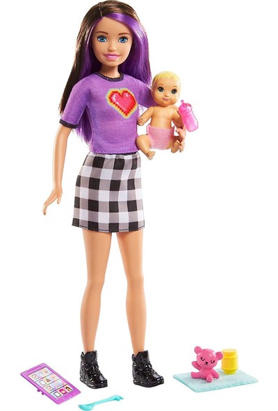 Barbie Bebek Bakıcısı Skipper Bebek Serisi GRP10-GRP11 Barbie Bebek Bakıcısı Skipper Bebek Serisi GRP10-GRP11