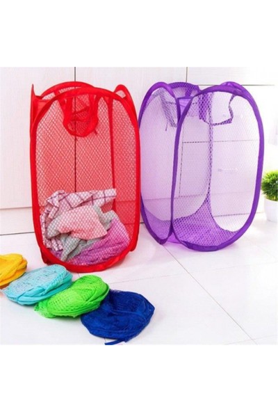 Biotech Kirli Çamaşır Sepeti Oyuncak Filesi Katlanır Çamaşır Sepeti