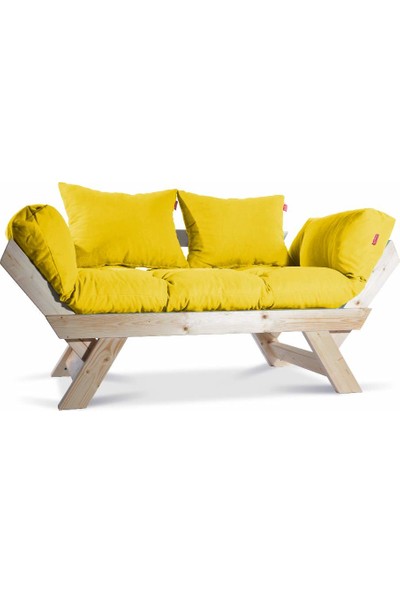 Mobildeco Kombin Wood Ahşap Iki Kişilik Kanepe (Doğal/sarı) Mobildeco Kombin Wood Ahşap Iki Kişilik Kanepe (Doğal/sarı)