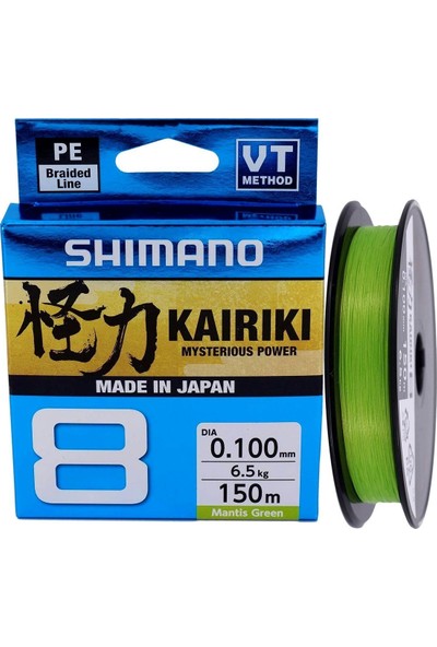 Shimano Kairiki 8 150M Mantis Green 0.10MM Shimano Kairiki 8 150M Mantis Green 0.10MM
