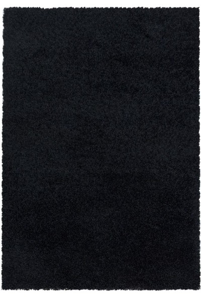 Ayyıldız Halı Siyah Yumuşak Yüksek Havlı Shaggy Salon Halısı