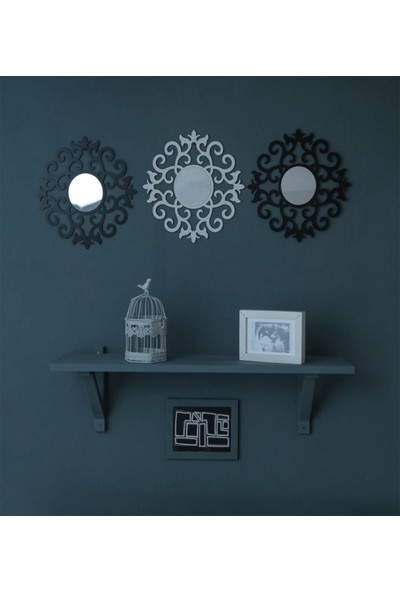 Dekoratif Amaçlı Ahşaptan 3 Lü Dekor Aynalar Dekoratif Amaçlı Ahşaptan 3 Lü Dekor Aynalar