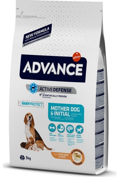 Advance Mother Dog Initial Tavuklu Yavru Köpek Maması 3 kg Advance Mother Dog Initial Tavuklu Yavru Köpek Maması 3 kg