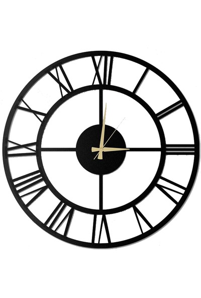 Tualle Roma Rakamlı Metal Saat 40CM Tualle Roma Rakamlı Metal Saat 40CM