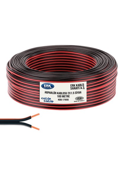 Cable Cable Hoparlör Kablosu Kordon 2x1.5 - 100M Cable Cable Hoparlör Kablosu Kordon 2x1.5 - 100M