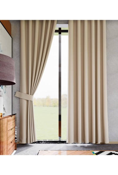 Taç Bej Blackout %100 Karartma Güneşlik