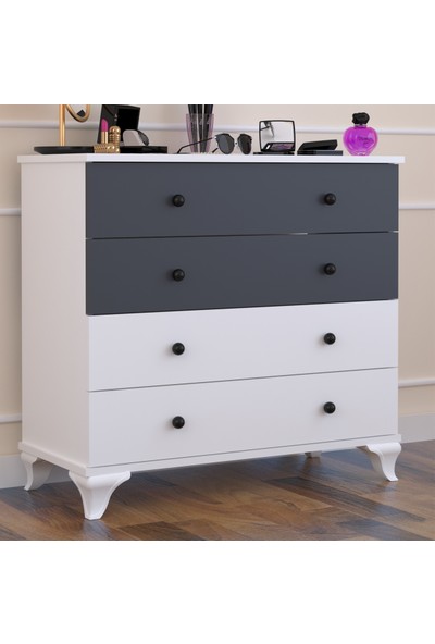 Tocco 1078 Linet 4 Çekmeceli Şifonyer