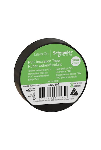 Schneider Izole Bant 19MMX20MT. 8'li Paket 2420103 Schneider Izole Bant 19MMX20MT. 8'li Paket 2420103