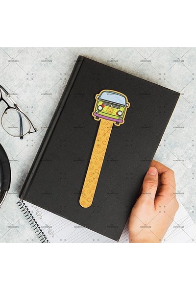 Hipder Vosvos Baskılı Ahşap Kitap Ayracı Hipder Vosvos Baskılı Ahşap Kitap Ayracı