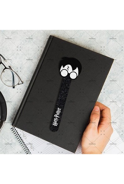 Hipder Gözlüklü Harry Baskılı Ahşap Kitap Ayracı