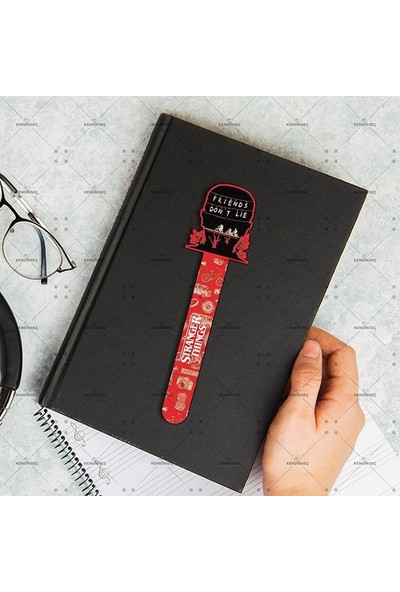 Hipder Stranger Things Baskılı Ahşap Kitap Ayracı Hipder Stranger Things Baskılı Ahşap Kitap Ayracı