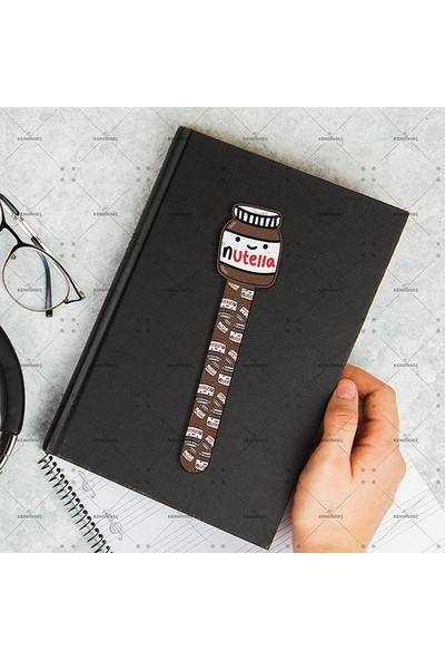 Hipder Nutella Baskılı Ahşap Kitap Ayracı