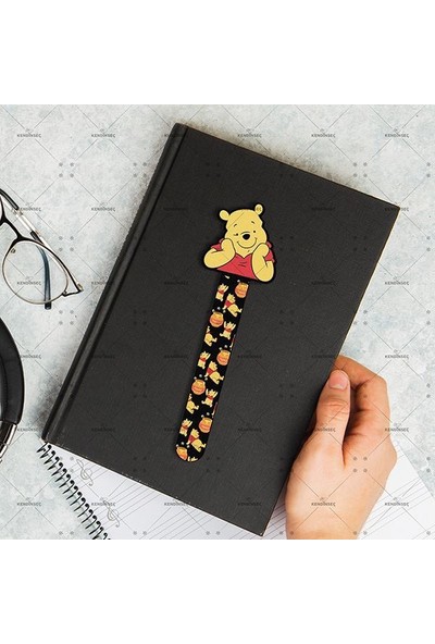 Hipder Winnie The Pooh Baskılı Ahşap Kitap Ayracı