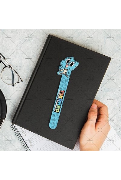 Hipder Zıplayan Gumball Baskılı Ahşap Kitap Ayracı Hipder Zıplayan Gumball Baskılı Ahşap Kitap Ayracı