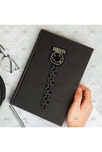 Hipder Nirvana Baskılı Ahşap Kitap Ayracı Hipder Nirvana Baskılı Ahşap Kitap Ayracı