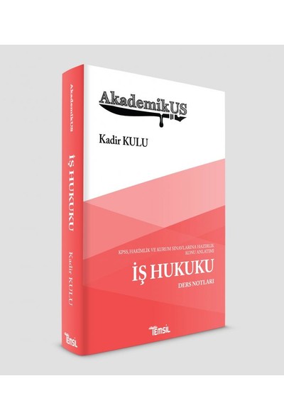 Akademikus İş Hukuku Ders Notları - Kadir Kulu