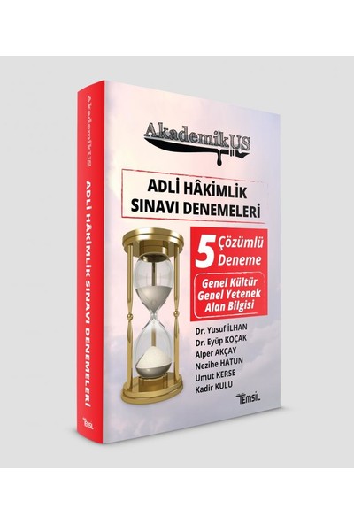 Akademikus Adli Hakimlik Sınavı Denemeleri Çözümlü 5 Deneme - Yusuf İlhan