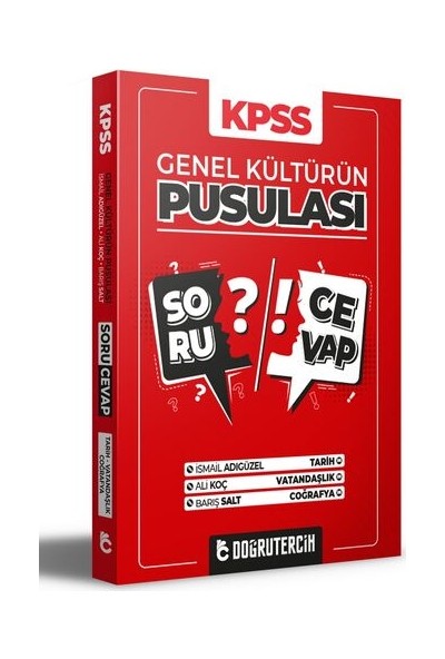 Doğru Tercih Yayınları KPSS 2021 Genel Kültürün Pusulası Soru Cevap - Ali Koç
