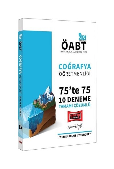 Yargı Yayınevi 2021 ÖABT Coğrafya Öğretmenliği 75#te 75 Tamamı Çözümlü 10 Deneme Sınavı Yargı Yayınevi 2021 ÖABT Coğrafya Öğretmenliği 75#te 75 Tamamı Çözümlü 10 Deneme Sınavı