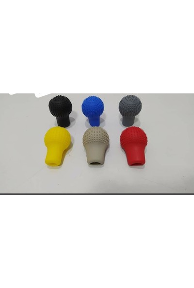 Carvonn Araba Için Yuvarlak Vites Topuzu Silikon Koruyucu Kaydırmaz Kılıf