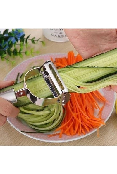 Zuzu Made Paslanmaz Çelik Jülyen Soyacak / Çift Taraflı Soyucu