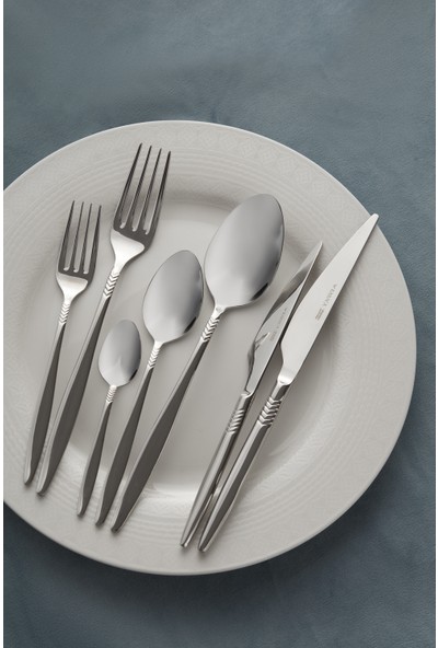 Karaca Laurel 84 Parça 12 Kişilik Elegance Çatal Kaşık Bıçak Seti