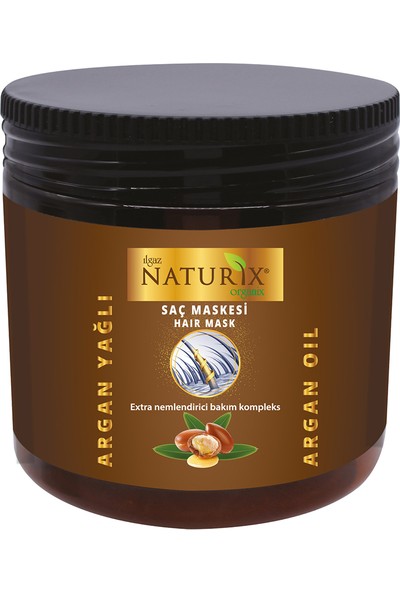 Naturix Doğal Argan Yağlı Tuzsuz Saç Maskesi 500 ml Naturix Doğal Argan Yağlı Tuzsuz Saç Maskesi 500 ml