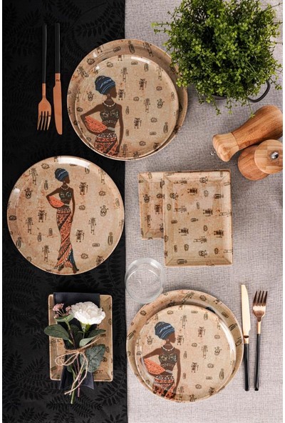 Porland Afrika Mombasa Ikram ve Kahvaltı Takımı 18 Parça Porland Afrika Mombasa Ikram ve Kahvaltı Takımı 18 Parça