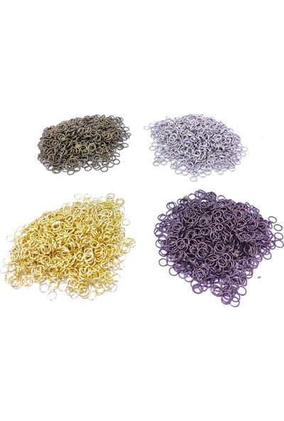 Platin Hediyelik Küçük Metal Takı Halkası Malzemesi Küpe Kolye Klipsi Kancası 4 Renk 100 gr Platin Hediyelik Küçük Metal Takı Halkası Malzemesi Küpe Kolye Klipsi Kancası 4 Renk 100 gr
