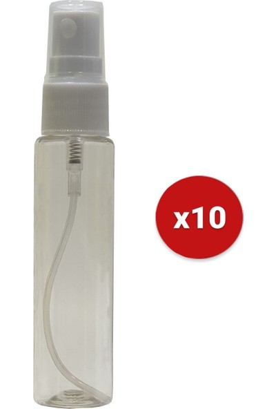 Paradise Boş Pet Şişe 30 ml + Valf Takım 10'lu